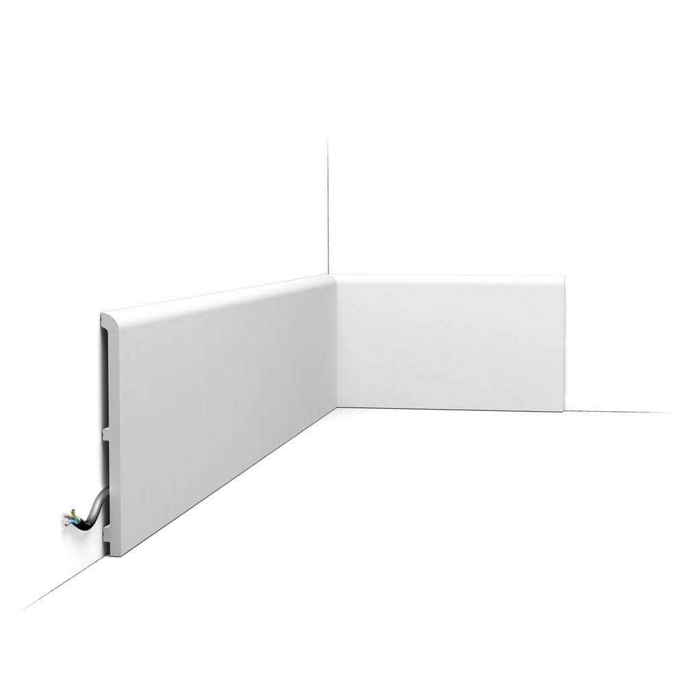 ORAC DECOR 1/2 in. D x 6-5/8 in. W x 78-3/4 in. L Primed White ...