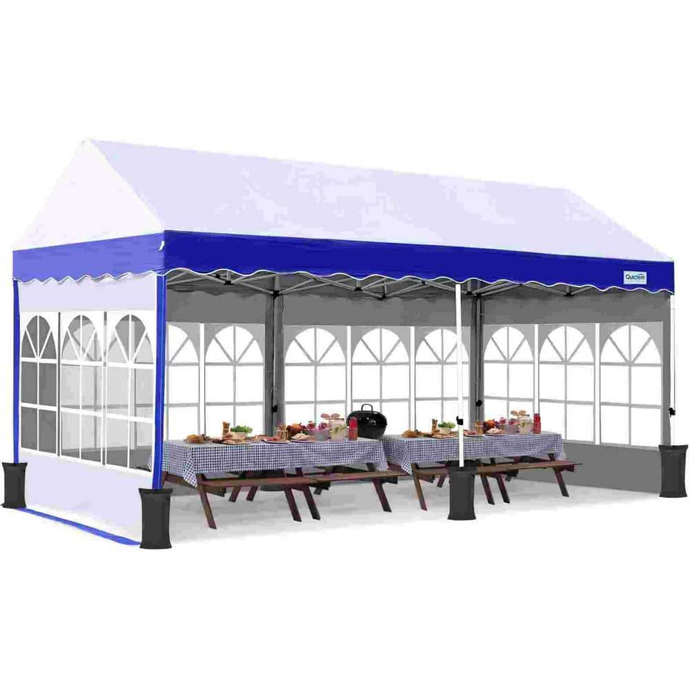 Quictent 10 ft. x 20 ft. Pop Up Party Tent with 6 Removable Side Walls ...