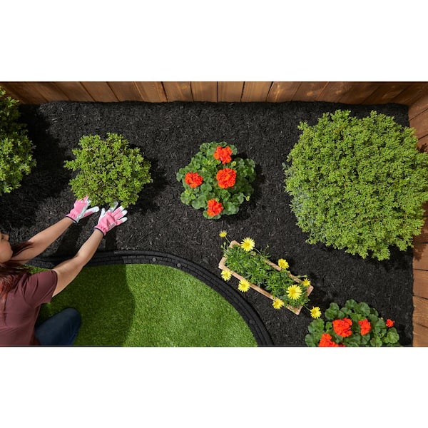 Vigoro 75 cu. ft. Black Shredded Rubber Mulch RM15BK50 - The Home Depot