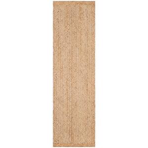 SAFAVIEH Natural Fiber Beige 3 ft. x 14 ft. Solid Runner Rug NF456A-214