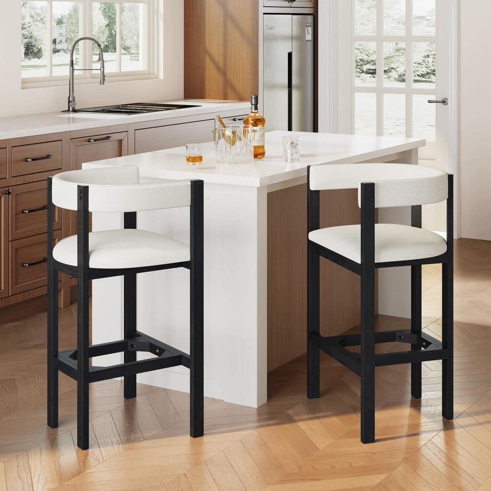 CHRISTOPHER KNIGHT HOME Erik Modern 39.75 in. H Beige+Black U-Shaped ...