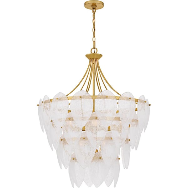 Quoizel Lilestone 7-Light Gold Leaf Pendant Light QP6766GFL - The Home ...