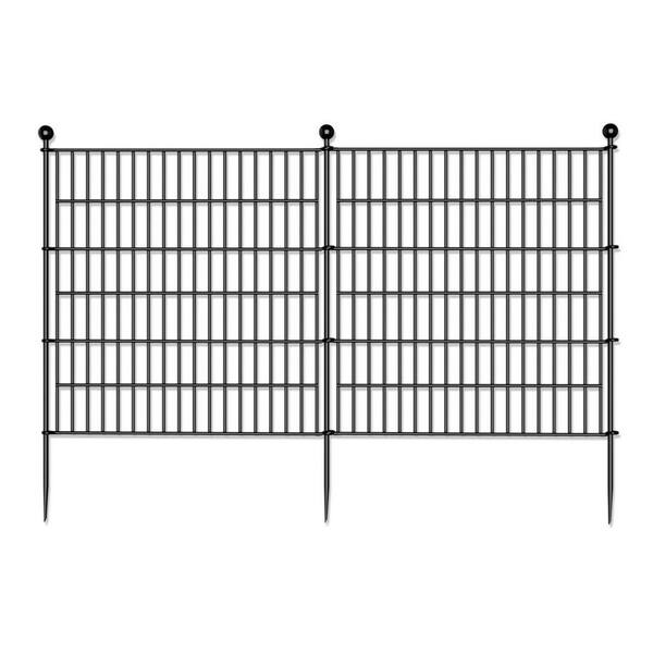2.7 ft. x 23.6 ft. Metal Outdoor Flat-Topped Rectangle Wire Panel Small ...
