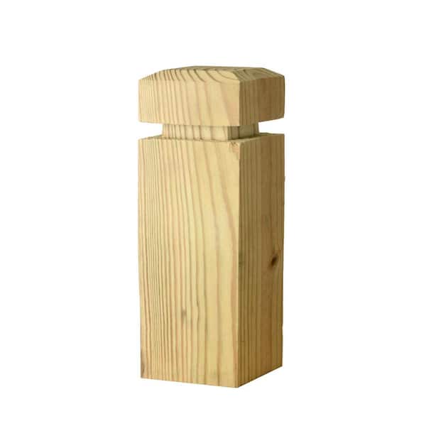 ProWood 4 in. x 4 in. x 9 ft. Pressure-Treated Pine Chamfered ...