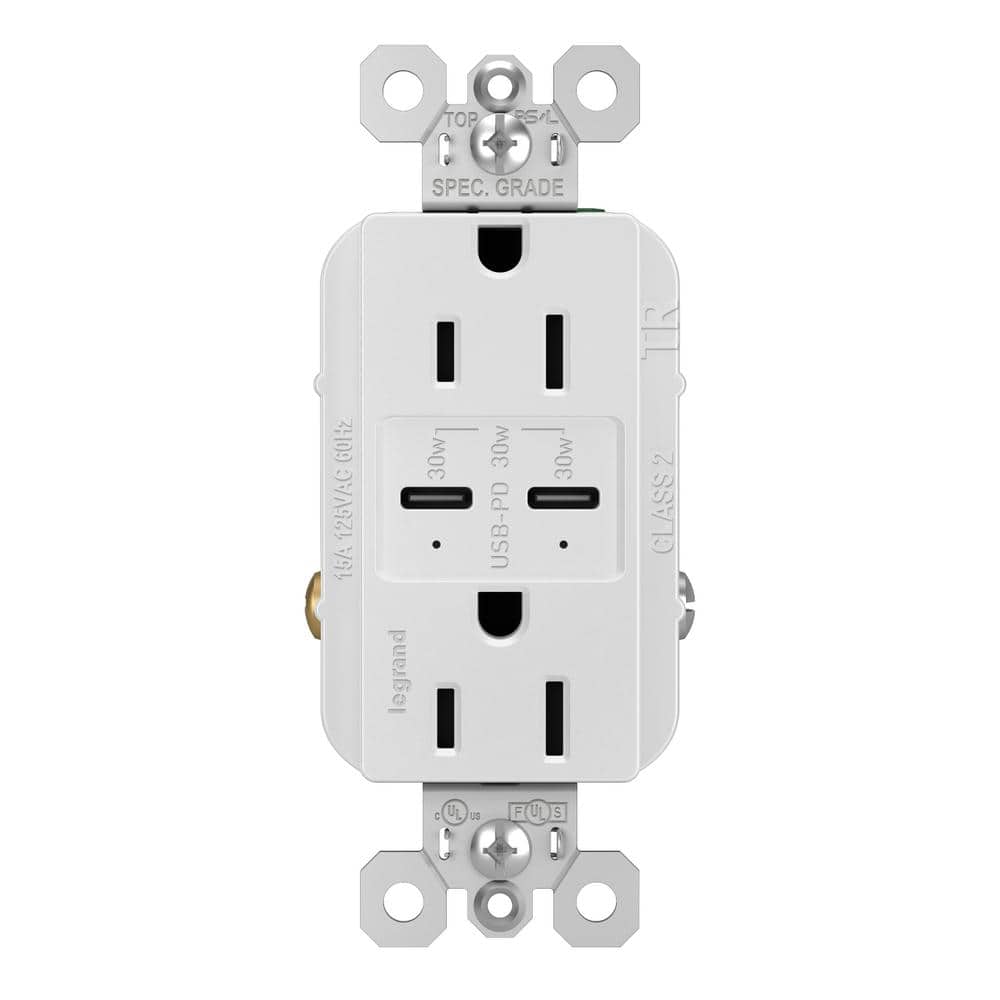 Legrand radiant 15 Amp 125-Volt Tamper-Resistant Duplex Outlet with ...