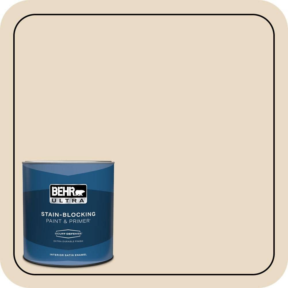 BEHR ULTRA 1 qt. #MQ3-41 Moongaze Extra Durable Satin Enamel Interior ...