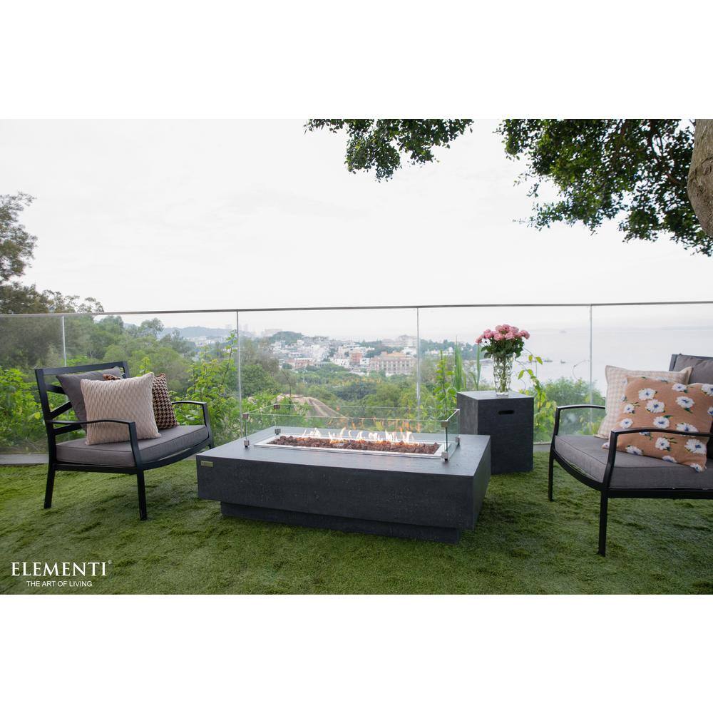 Elementi Elementi Hampton 56 in L. x 32 in. W x 14 in. H Rectangular ...