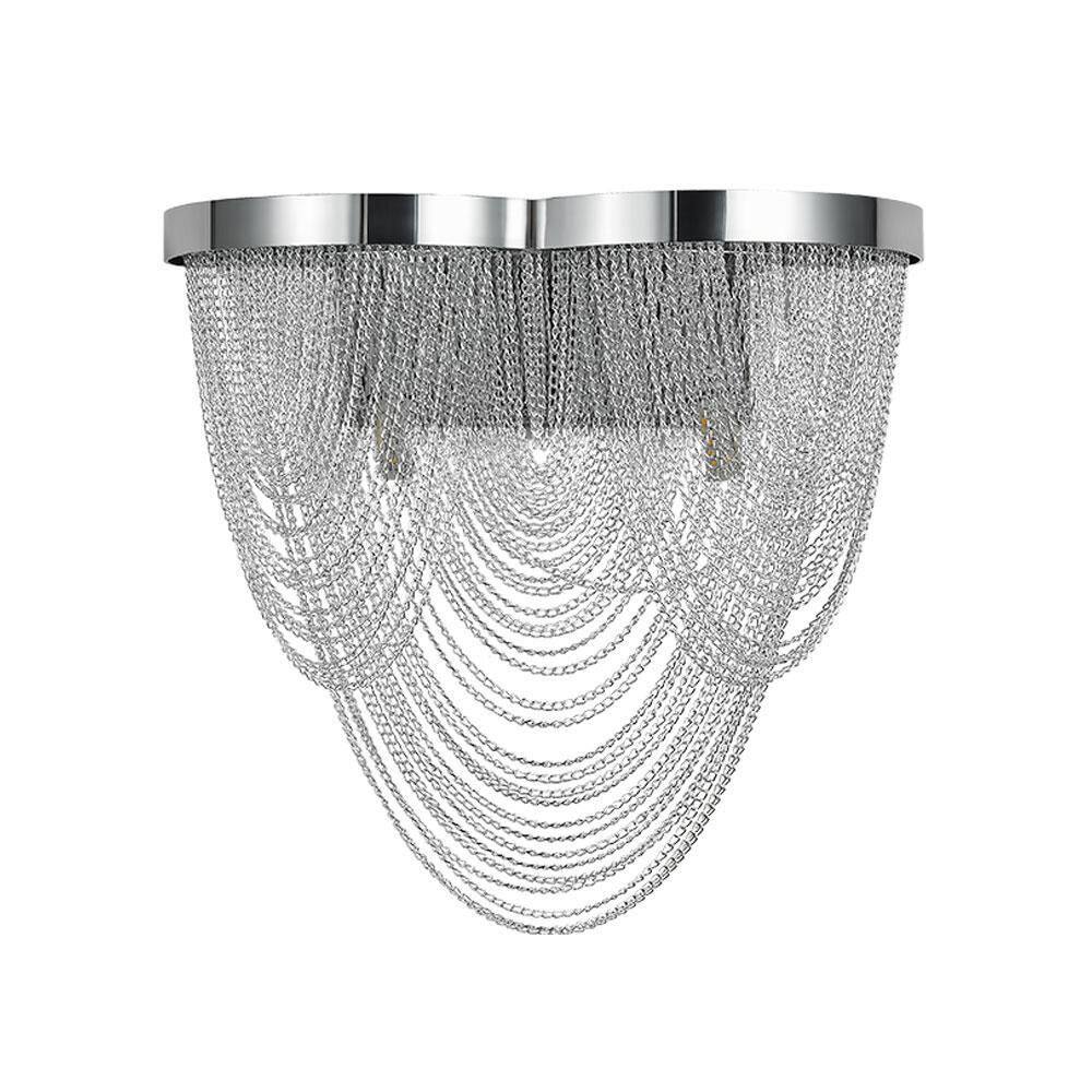 EDISLIVE Alegre 2-Light Silver Tassel Wall Sconce 81010000039338 - The ...