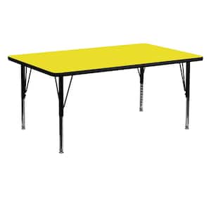 Carnegy Avenue Yellow Activity Table CGA-XU-5650-YE-HD - The Home Depot