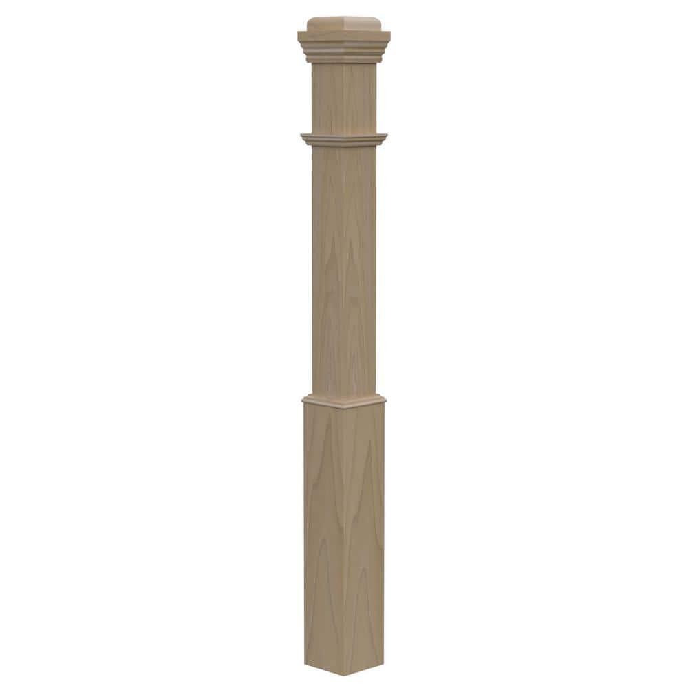 EVERMARK Stair Parts 4090 55 in. x 5 in. Unifinished Poplar Adjustable ...