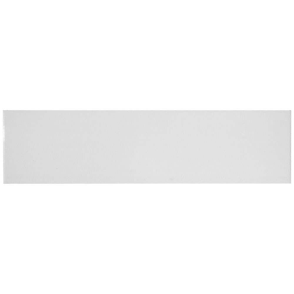 Ivy Hill Tile Colorwave White 4.43 in. x 0.34 in. Polished Crackled ...