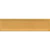 EMSER TILE Raku Mustard 2.95 in. x 11.81 in. Glazed Matte Ceramic Wall ...