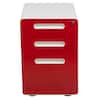 Carnegy Avenue White and Red Filing Cabinet CGA-442985-WH-HD - The Home ...
