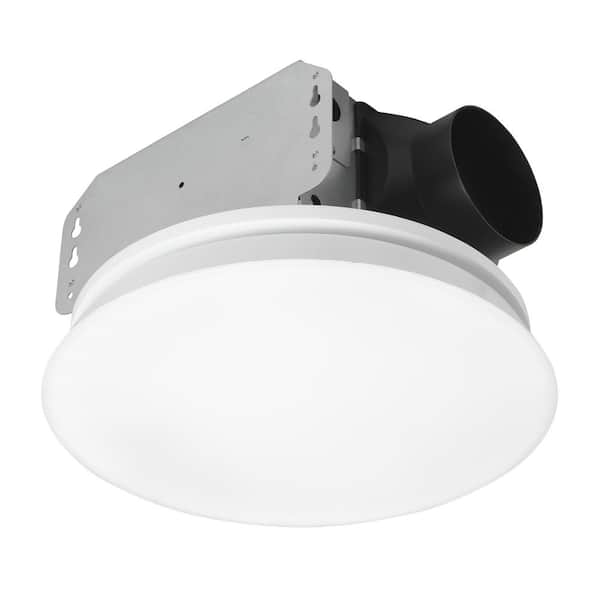 Commercial Electric 80 CFM 1.1 Sones Ceiling/Wall Bathroom Exhaust Fan ...