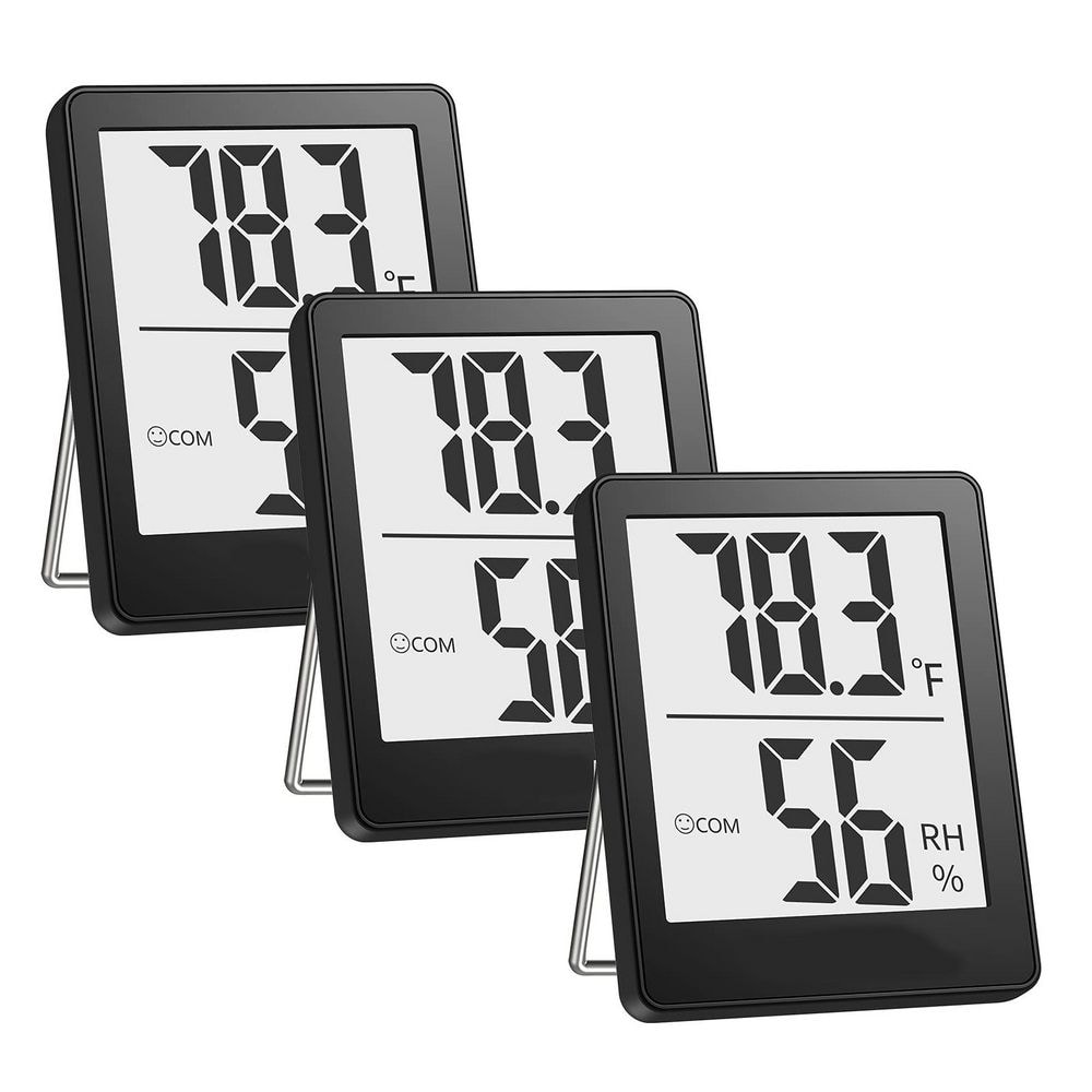 Justincity Digital Hygrometer Indoor Thermometer Wireless with Fast ...
