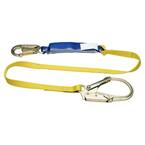 Werner 6 ft. DeCoil Tie-Back Single Leg Lanyard with DCELL Shock Pack ...