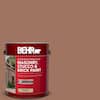 BEHR 1 gal. #PFC-14 Iron Ore Flat Interior/Exterior Masonry, Stucco and ...