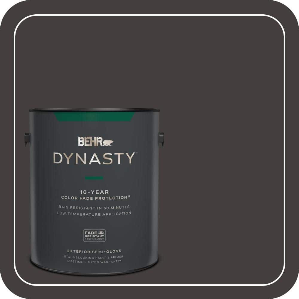 BEHR DYNASTY 1 gal. #MQ1-35 Off Broadway Semi-Gloss Exterior Stain ...