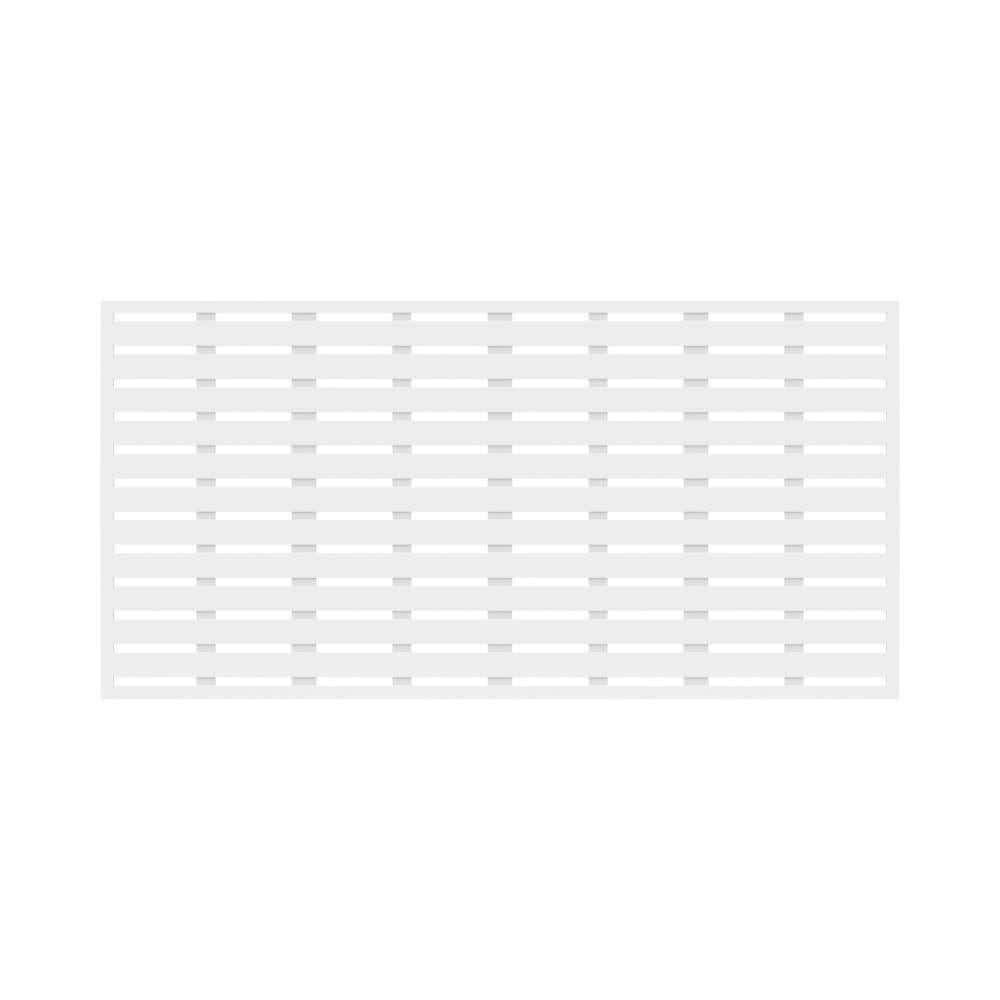 Barrette Outdoor Living 3 ft. x 6 ft. Boardwalk White Polypropylene ...