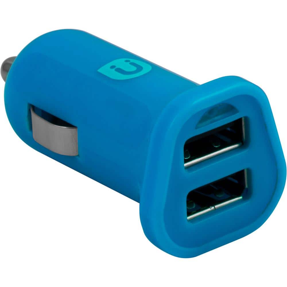 Uber 2.0 - 2.4 Amp DC USB Adapter, Blue 13118 - The Home Depot