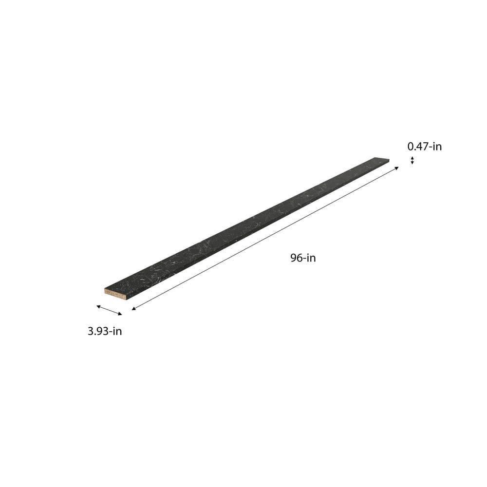 Latitude 59 8 ft. L x 4 in. D Straight Laminate Countertop Backsplash ...