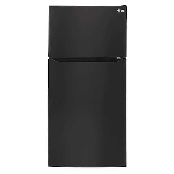 LG 24 cu. ft. Top Freezer Refrigerator in Smooth Black LTCS24223B - The ...