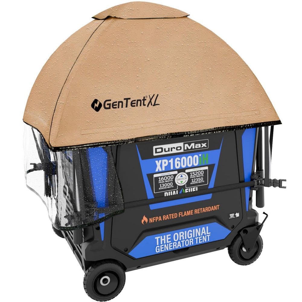 GenTent XL Inverter Kit Generator Tent Running Cover in Tan with ...