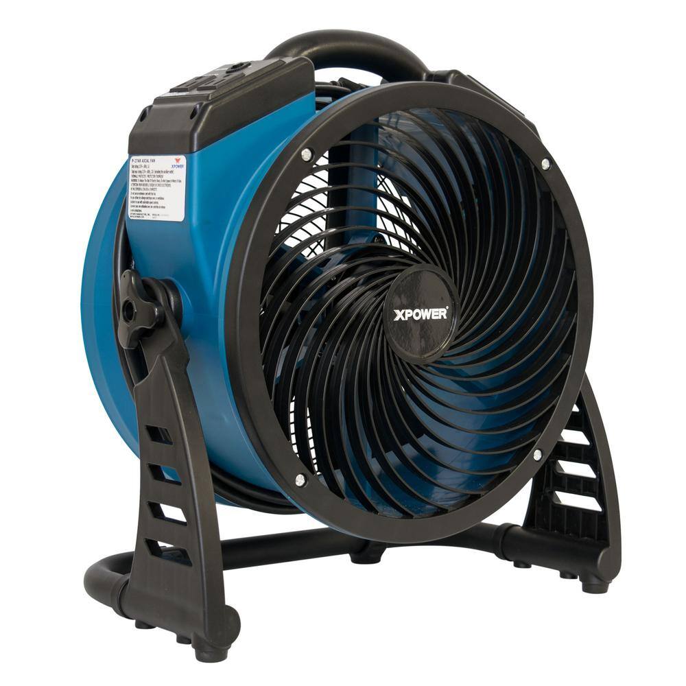 XPOWER P-26AR 1300 CFM 4-Speed Industrial Axial Air Mover Blower Fan ...