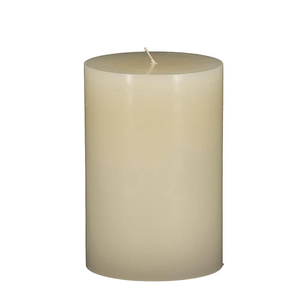 Ivory Unscented Pillar Candle, Solid Color, Handcrafted, Perfect for ...
