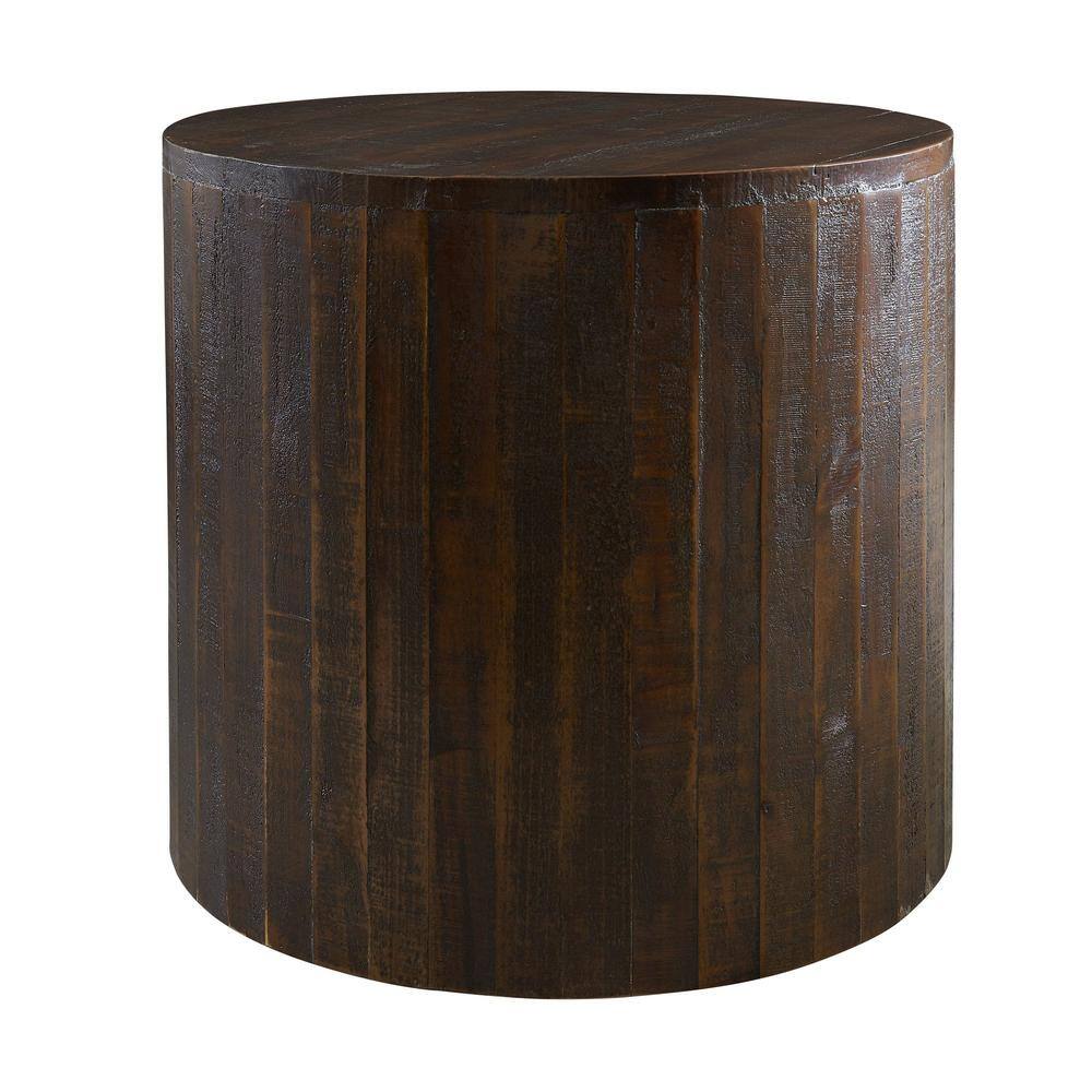 Picket House Furnishings Waller 22 in. Tobacco Wood Round End Table M ...