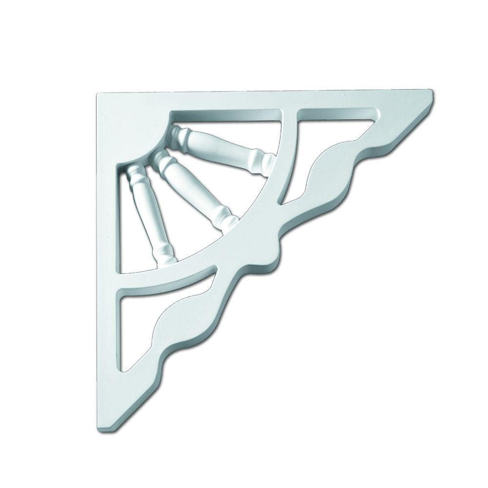 Fypon 12 in. x 12 in. x 1 in. Polyurethane Bracket BKT12X12GP - The ...