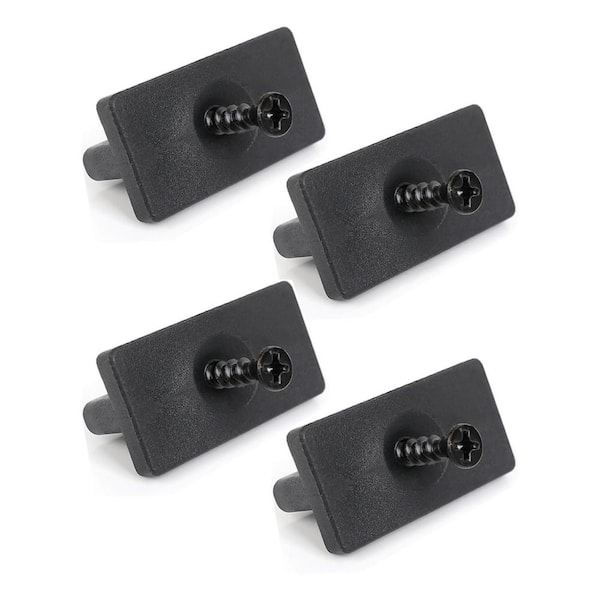 Afoxsos Polypropylene Black Hidden Deck Fasteners with Metal Screws for ...