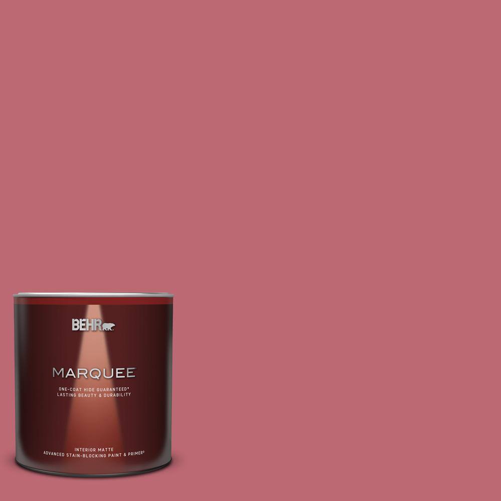 BEHR MARQUEE 1 qt. #M140-5 Cherry Fizz Matte Interior Paint & Primer ...