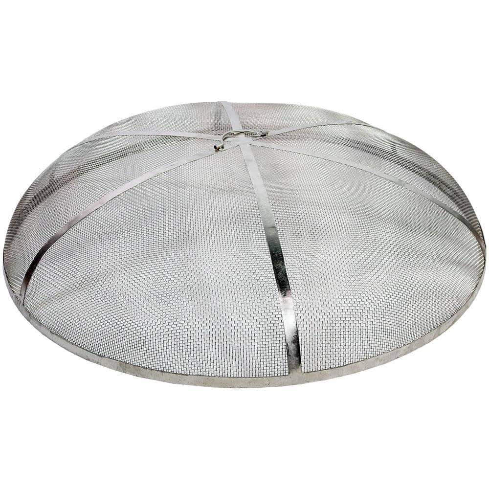 Reviews for Sunnydaze 40 in. Stainless Steel Fire Pit Spark Screen | Pg ...