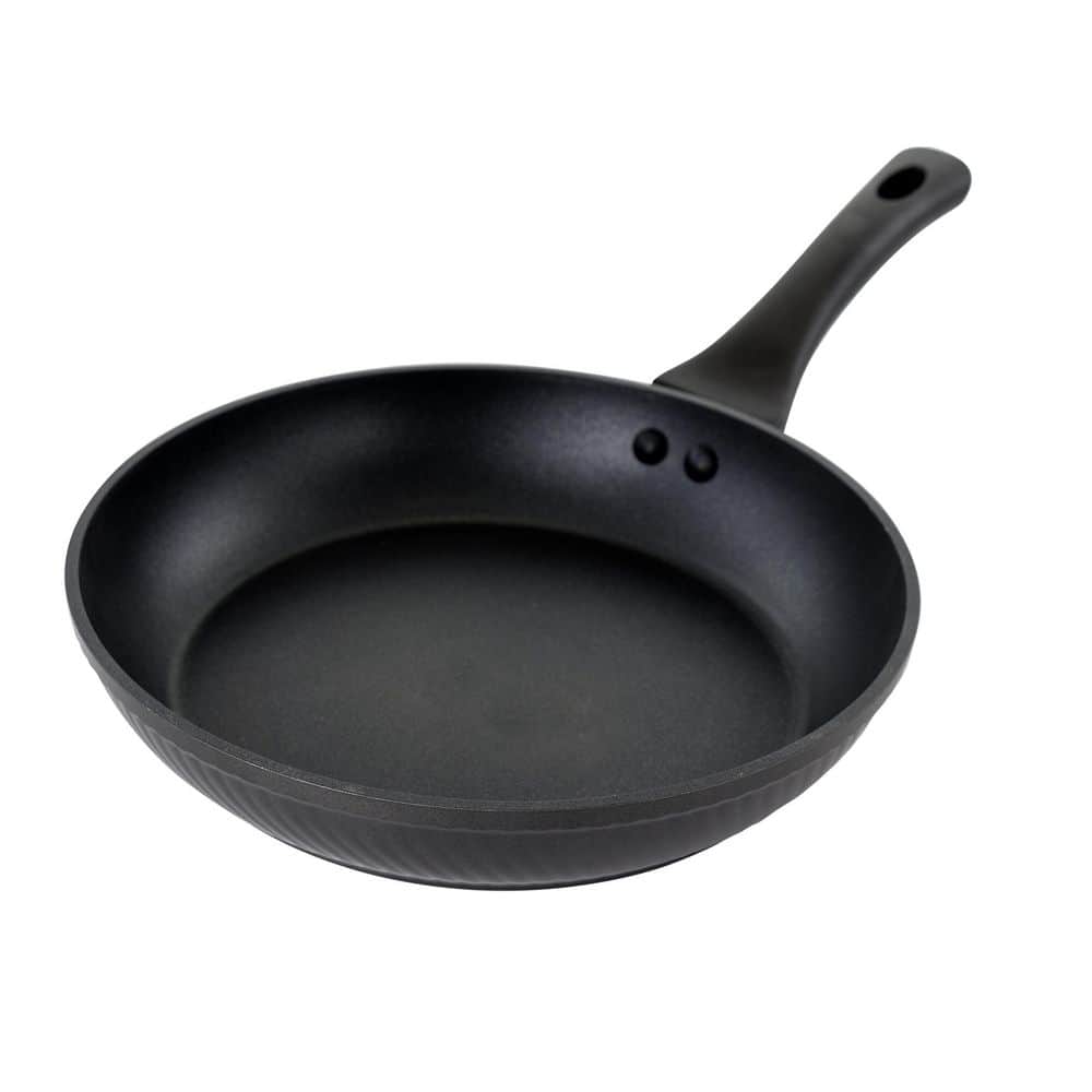 Oster Kono 9.5 in. Aluminum Nonstick Frying Pan in Black with Bakelite ...
