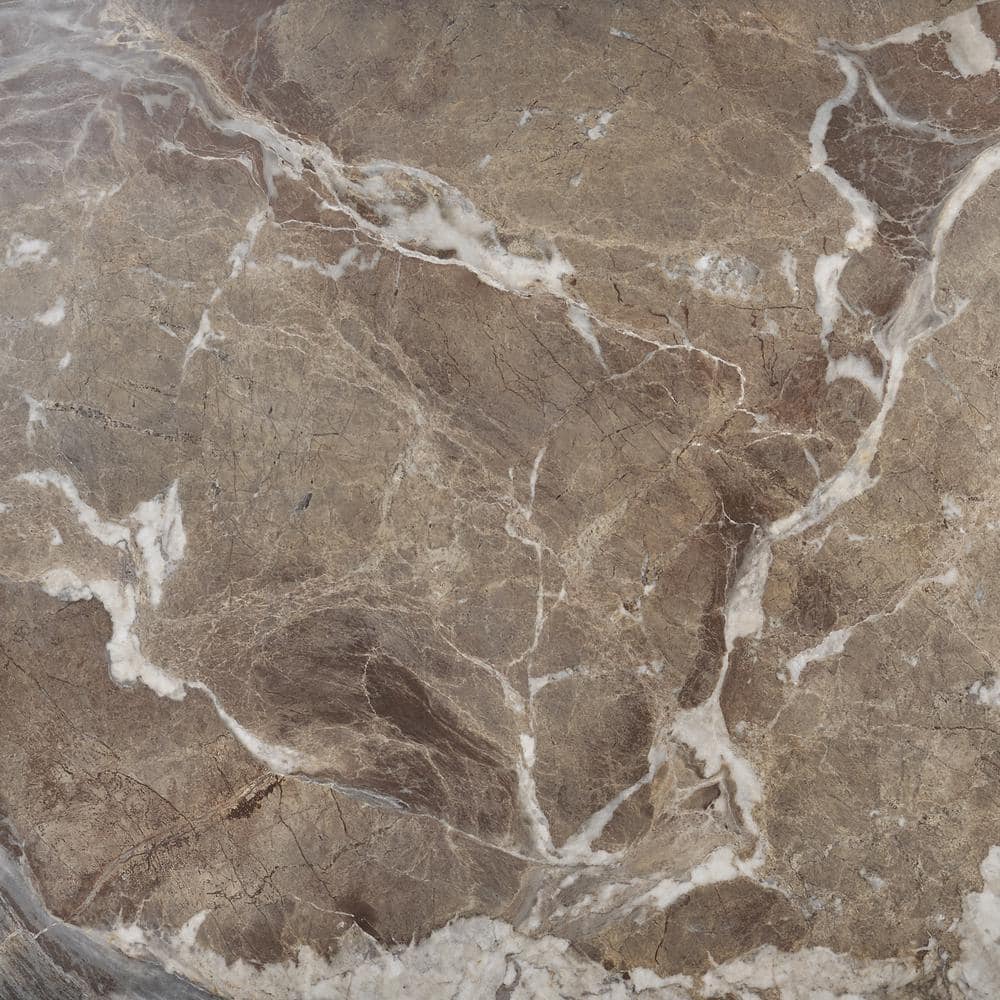 Ivy Hill Tile Signet Espresso Brown 47.24 in. x 47.24 in. Marble Look ...