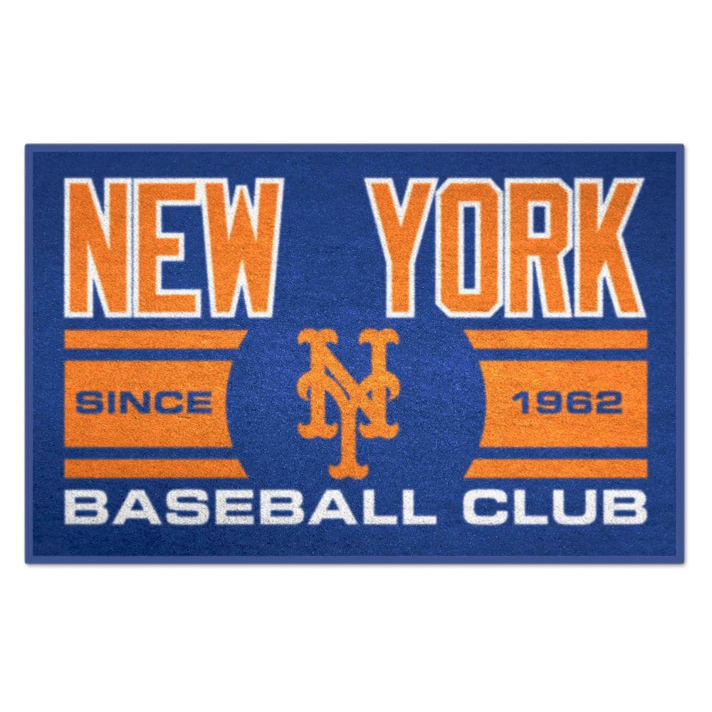 FANMATS MLB New York Mets Blue 2 ft. x 3 ft. Area Rug 18476 - The Home ...