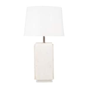 Meyer&Cross Corbett 29 in. Natural Travertine Stone Table Lamp with ...