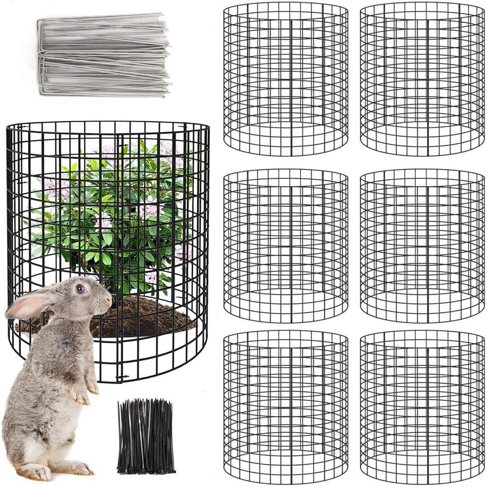 ATENGNES 12.6 in. x 14 in. Chicken Wire Metal Mesh Plant Protector from ...