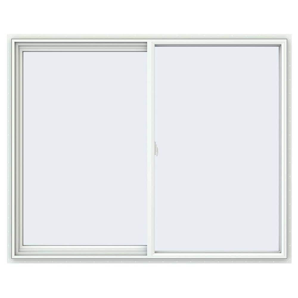 JELD-WEN 59.5 in. x 47.5 in. V-2500 Series White Vinyl Left-Handed ...
