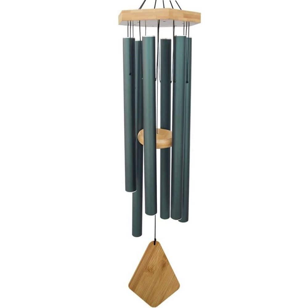 Green 36 in. Large Outdoor Wind Chimes-Deep Tone Sympathy Gift for Mom ...