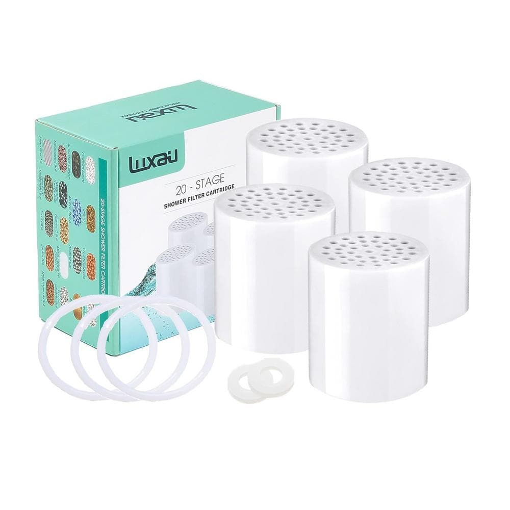 Lukvuzo 20-Stage Shower Filter Replacement Cartridge Water Filter 4 ...