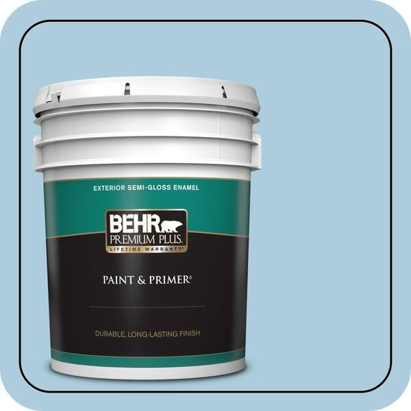 BEHR PREMIUM PLUS 5 gal. #M500-2 Early September Semi-Gloss Enamel ...