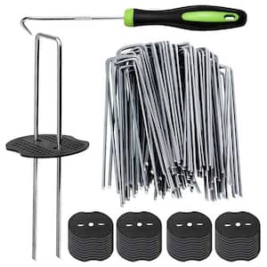 .N/A 6 in. Galvanized Steel U-Shaped Garden Stakes, 10-Pack OGSA11061 ...