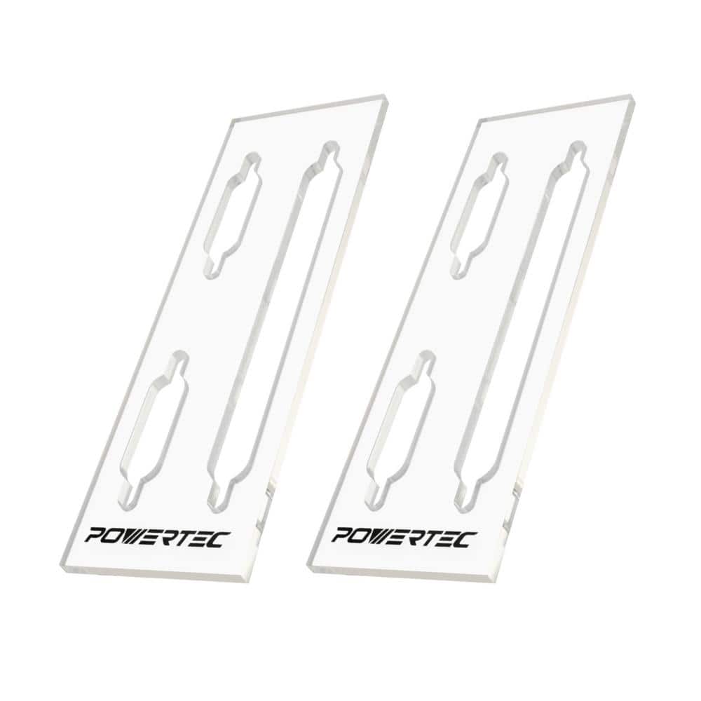 ‎POWERTEC Clear 1/4 in. Thick Acrylic Picture-Hanging Keyhole Template ...