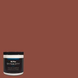 BEHR PREMIUM PLUS 8 oz. #QE-14 Spiced Red Semi-Gloss Interior/Exterior ...