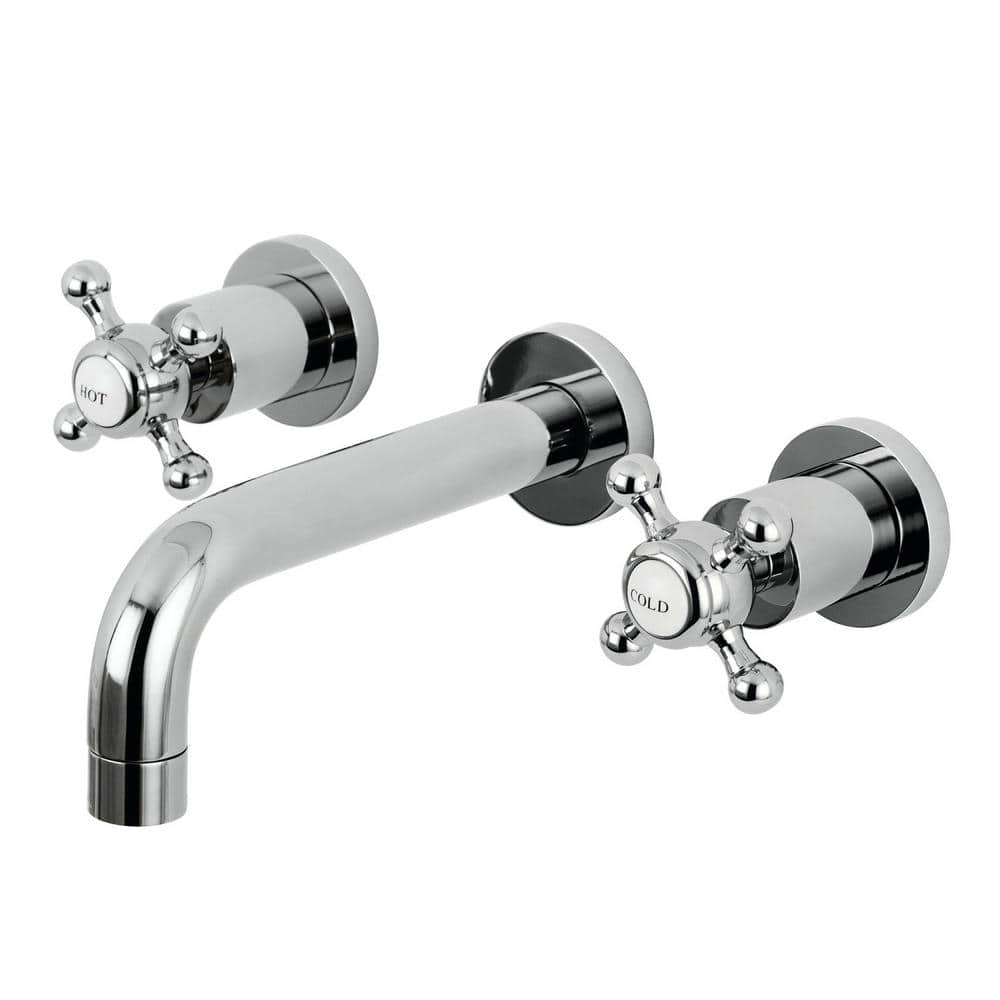 Kingston Brass Metropolitan 2-Handle Wall-Mount Bathroom Faucets in ...