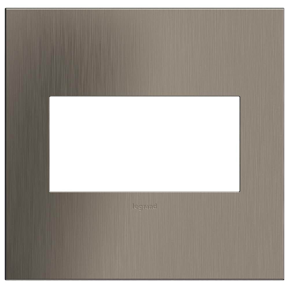 Legrand adorne 2 Gang Decorator/Rocker Wall Plate, Satin Nickel (1-Pack ...