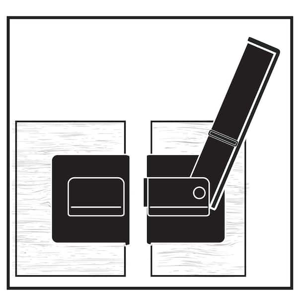 Everbilt Black Extra Heavy-Duty Gate Flip Latch 33575 - The Home Depot