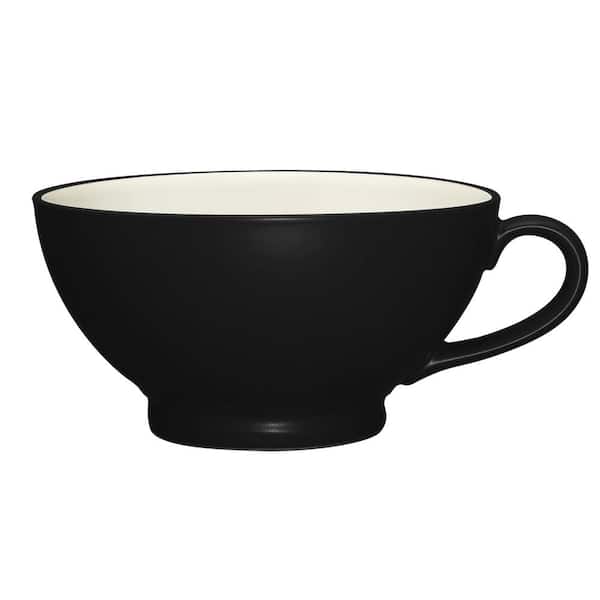Noritake Colorwave Graphite Black Stoneware Handled Bowl 5-1/2 in., 18 ...